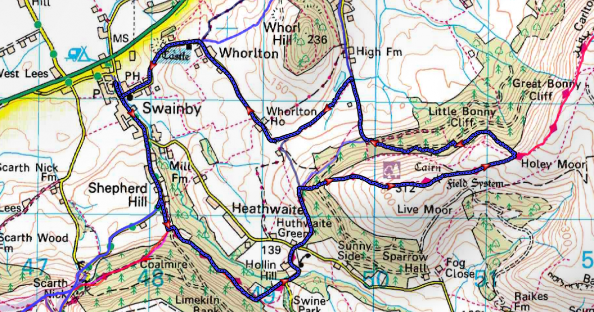 Swainby, Cleveland Way, Scugdale & Whorlton Castle | The Walking Diary