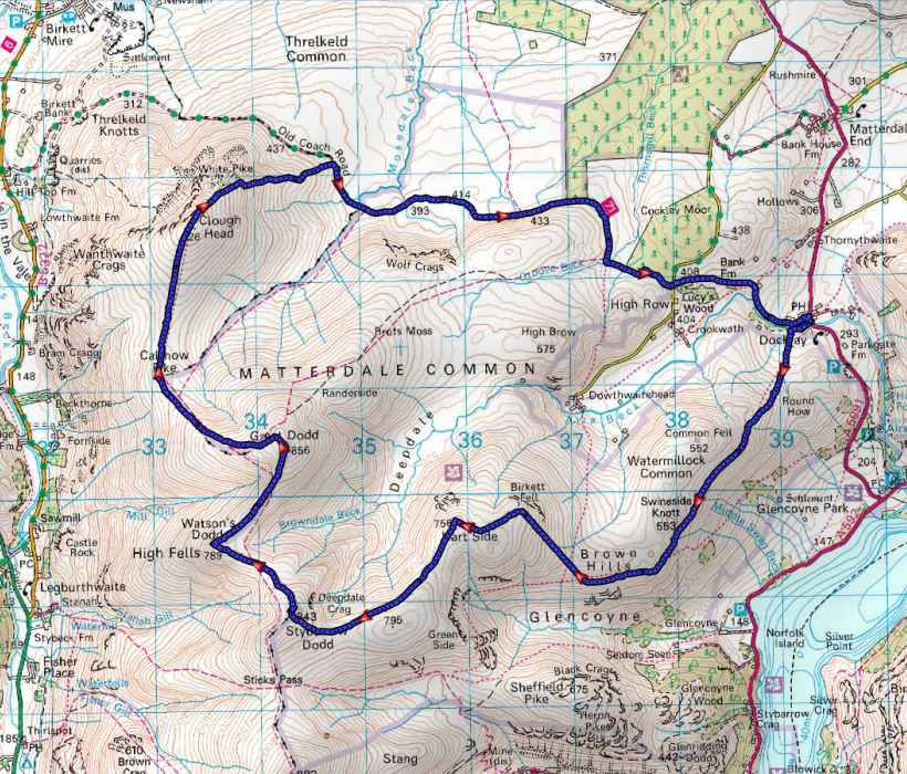 Great Dodd | Walking diary, guide, photos and maps.